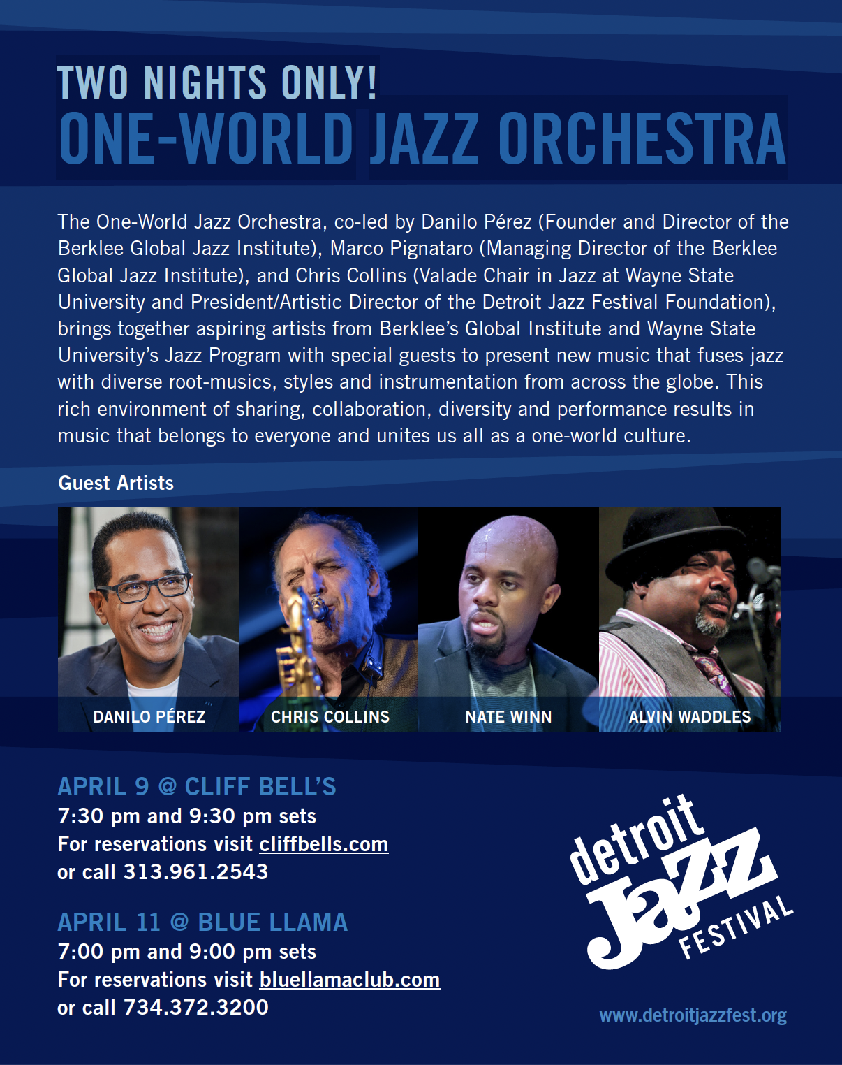 ONE-WORLD JAZZ ORCHESTRA LIVE - Detroit Jazz Fest